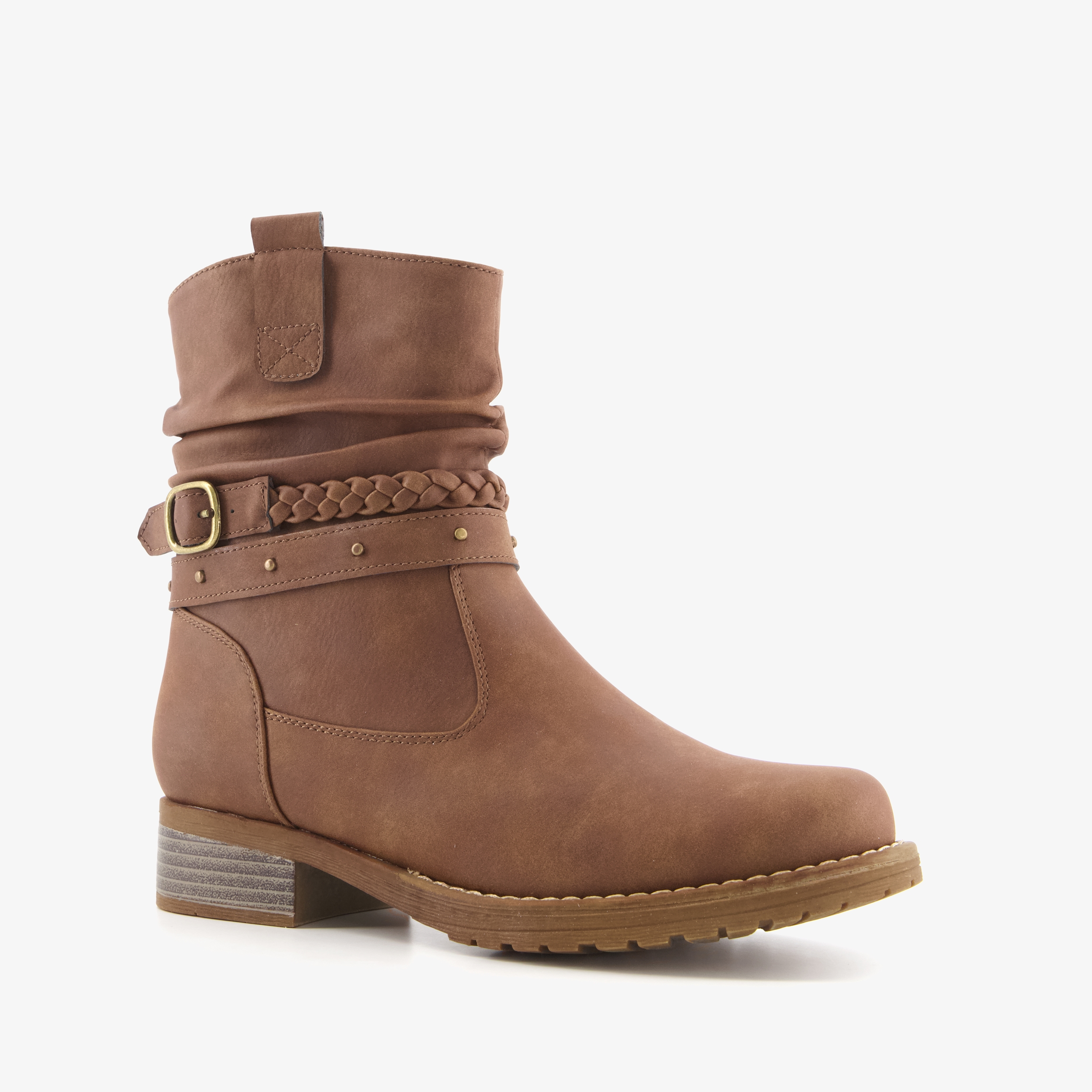 Blue Box dames enkellaarsjes cognac online bestellen | Scapino